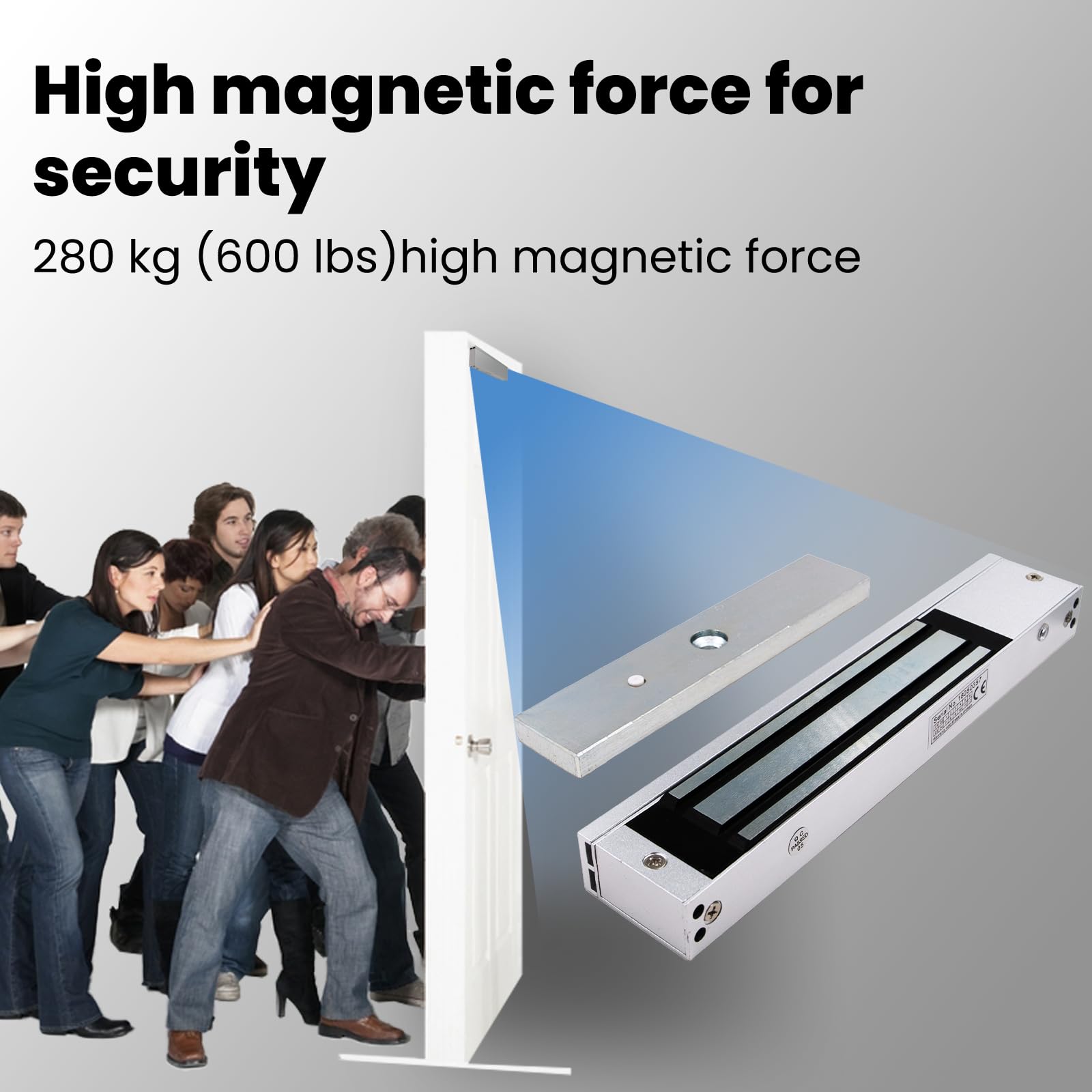 Snapklik.com : 600lbs Electromagnetic Door Lock600lbs/280kg Electric ...