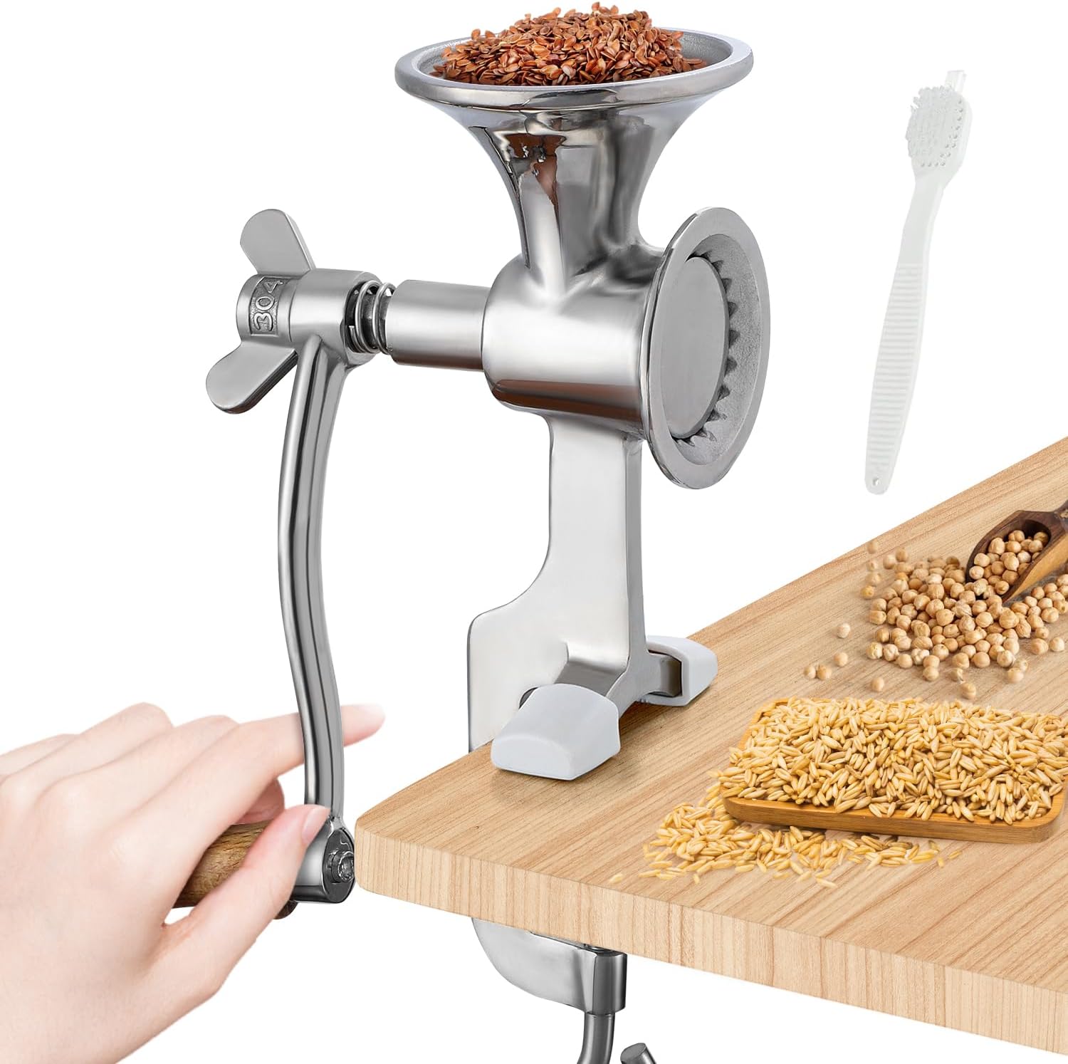 Amazon.com: Partslety Manual Nut Chopper Grinder, Rotary Cheese Grater ...