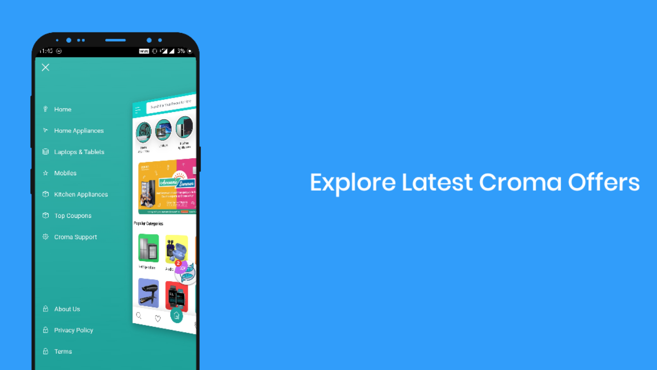 Croma Electronics Store Coupon - App on Amazon Appstore