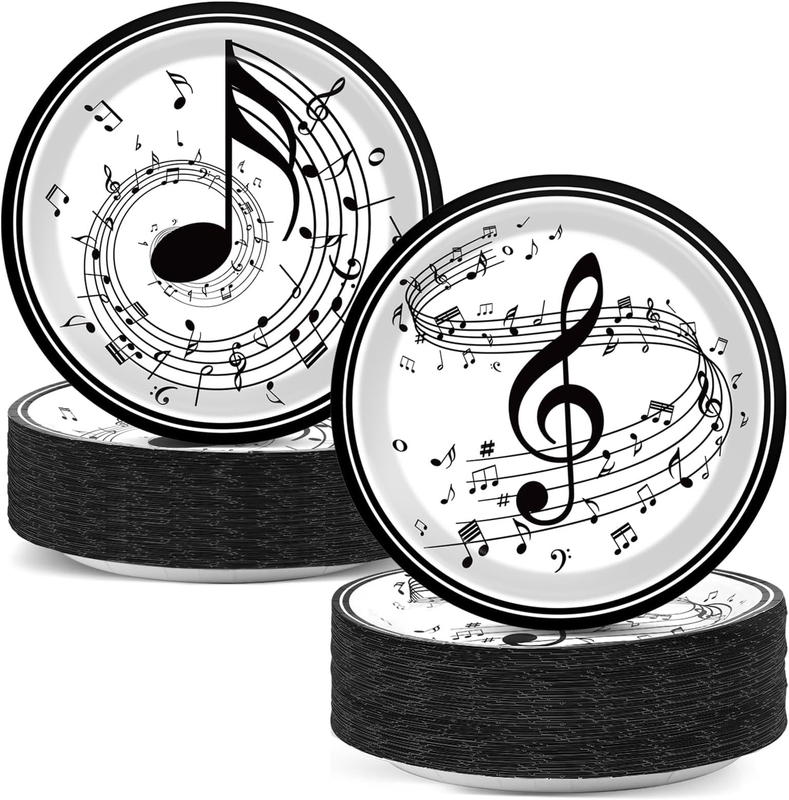 Amazon.com: Musical Notes 7-Inch Plates : Home & Kitchen