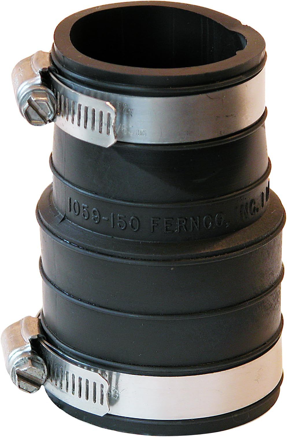 Amazon.com: Fernco XL 1056-442 Flexible Pipe Coupling 4” CI/Plastic ...