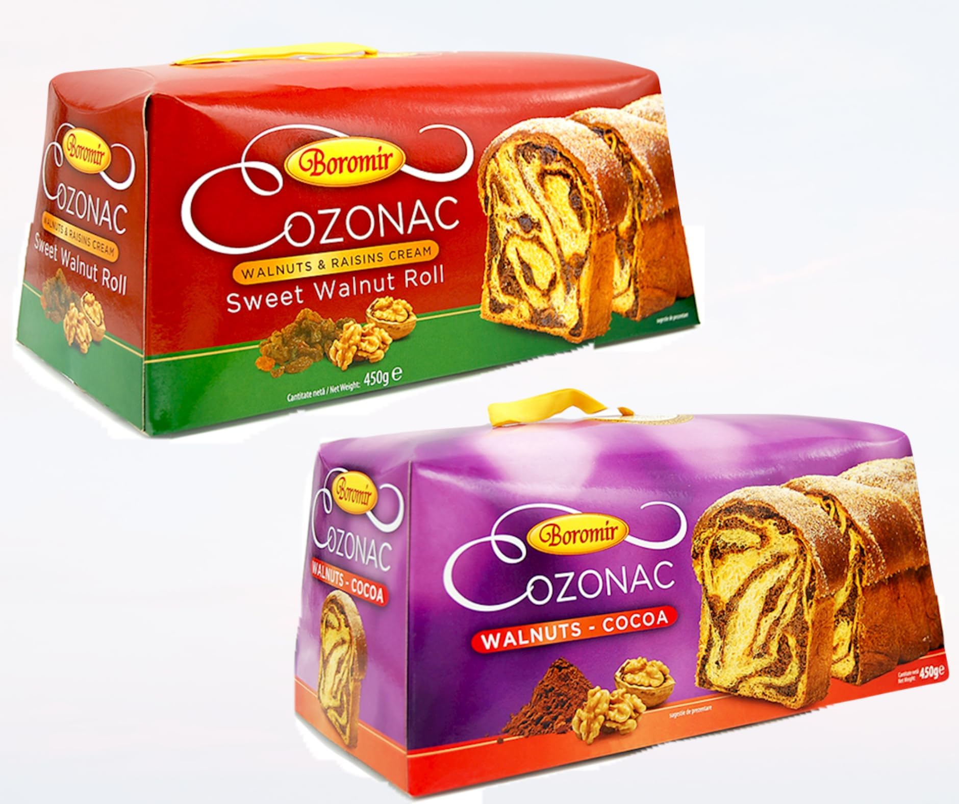 Amazon.com: Generic 2 x Cozonac Boromir Imported Romanian Panettone 450g each : Grocery ...