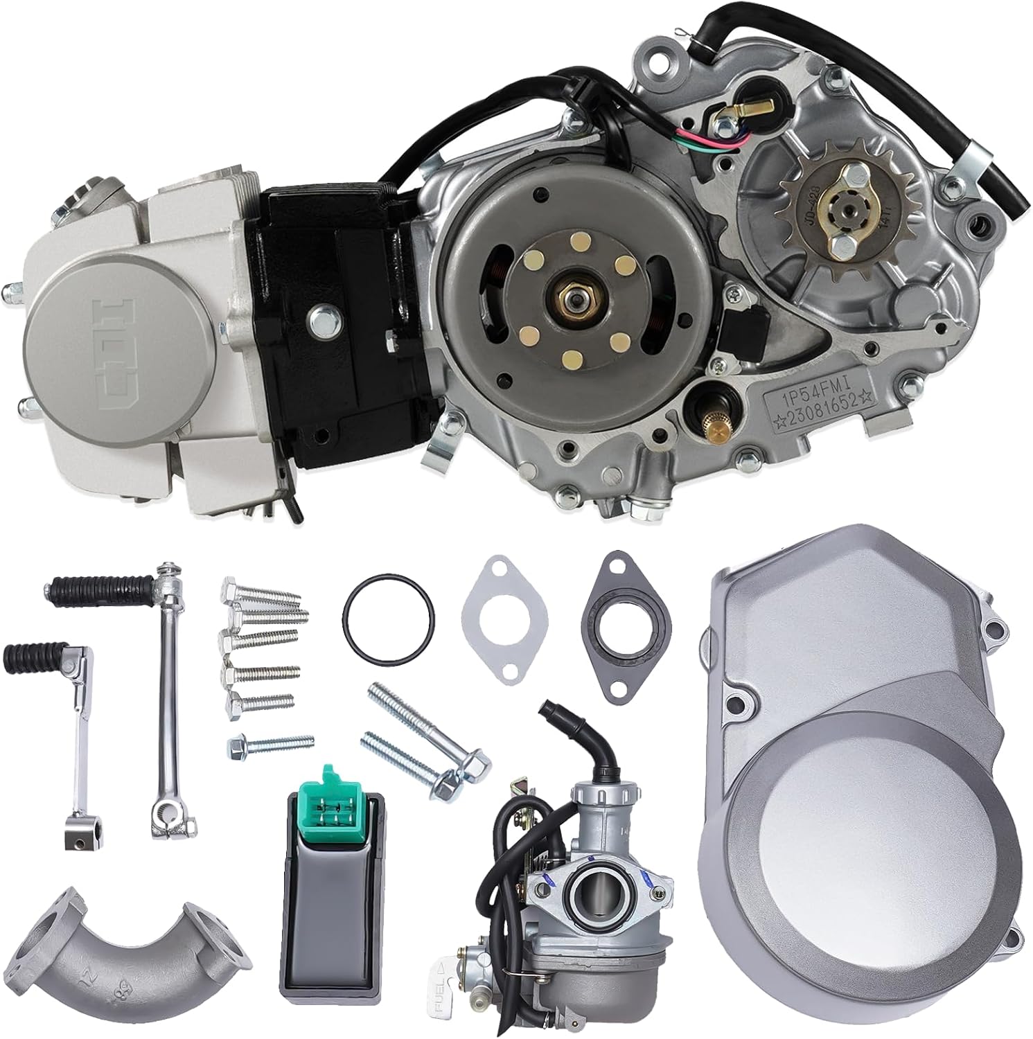 Amazon.com: CUBELLIN Upgrade 125cc Engine Pit Dirt Bike Engine Kit ...