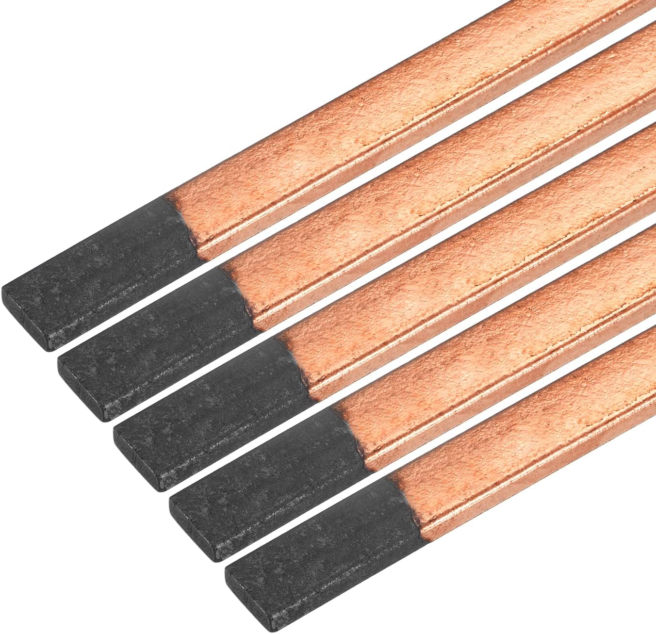 PATIKIL Flat Gouging Carbon Electrode Rod, Copper Coated Gouging ...