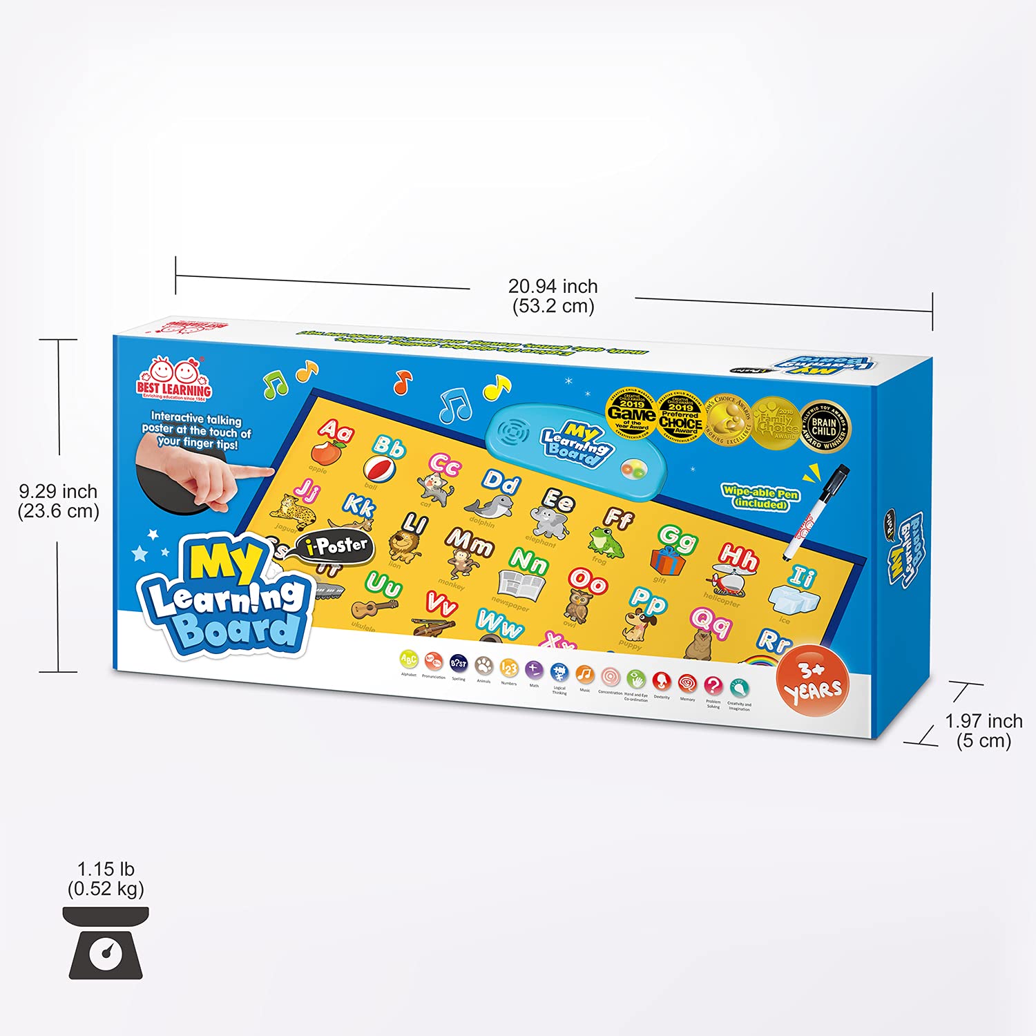 BEST LEARNING i-Poster My Learning Board - Interactive Talking Alphabet ...