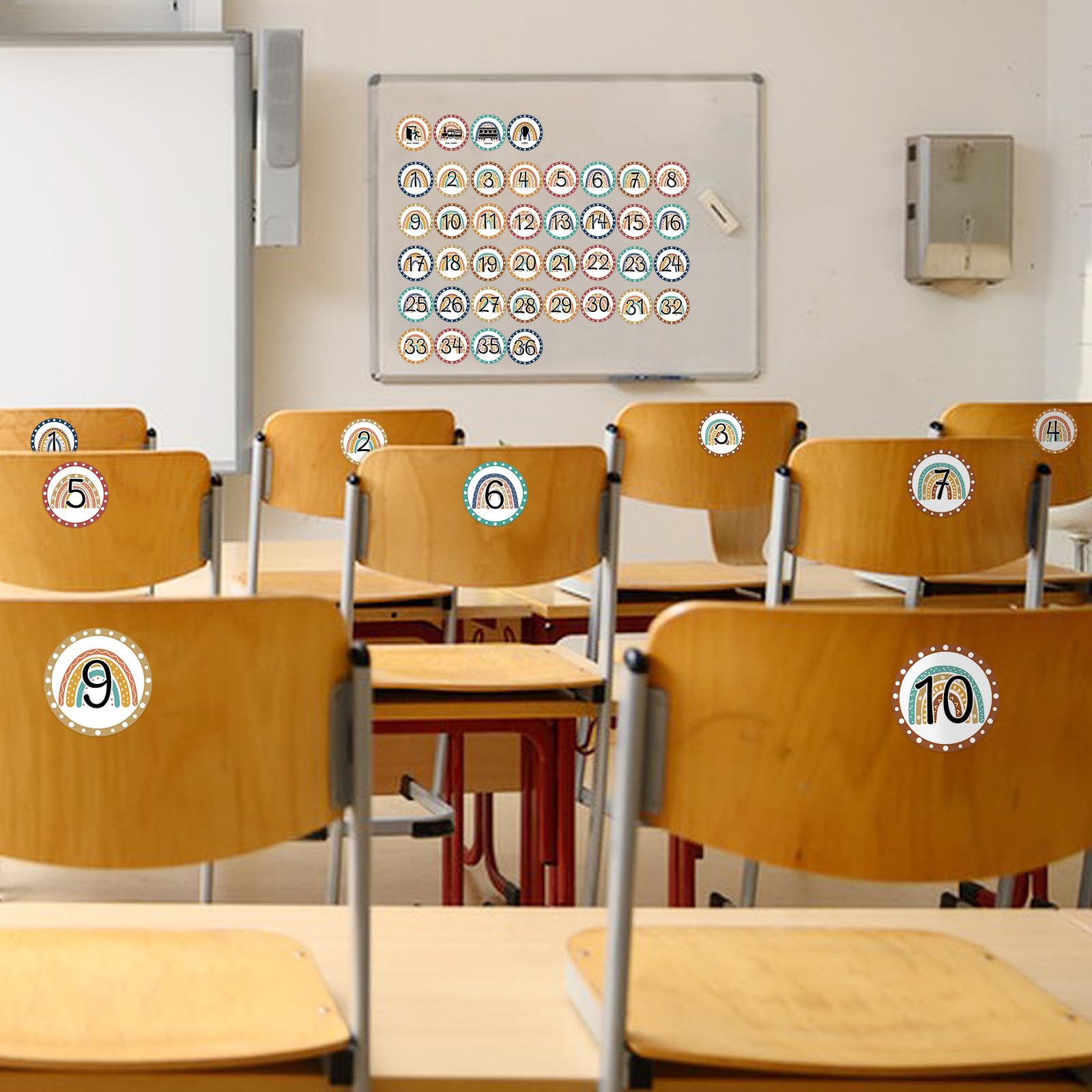 Snapklik.com : 58Pcs Line Up Spots Floor Stickers For Classroom 4 ...