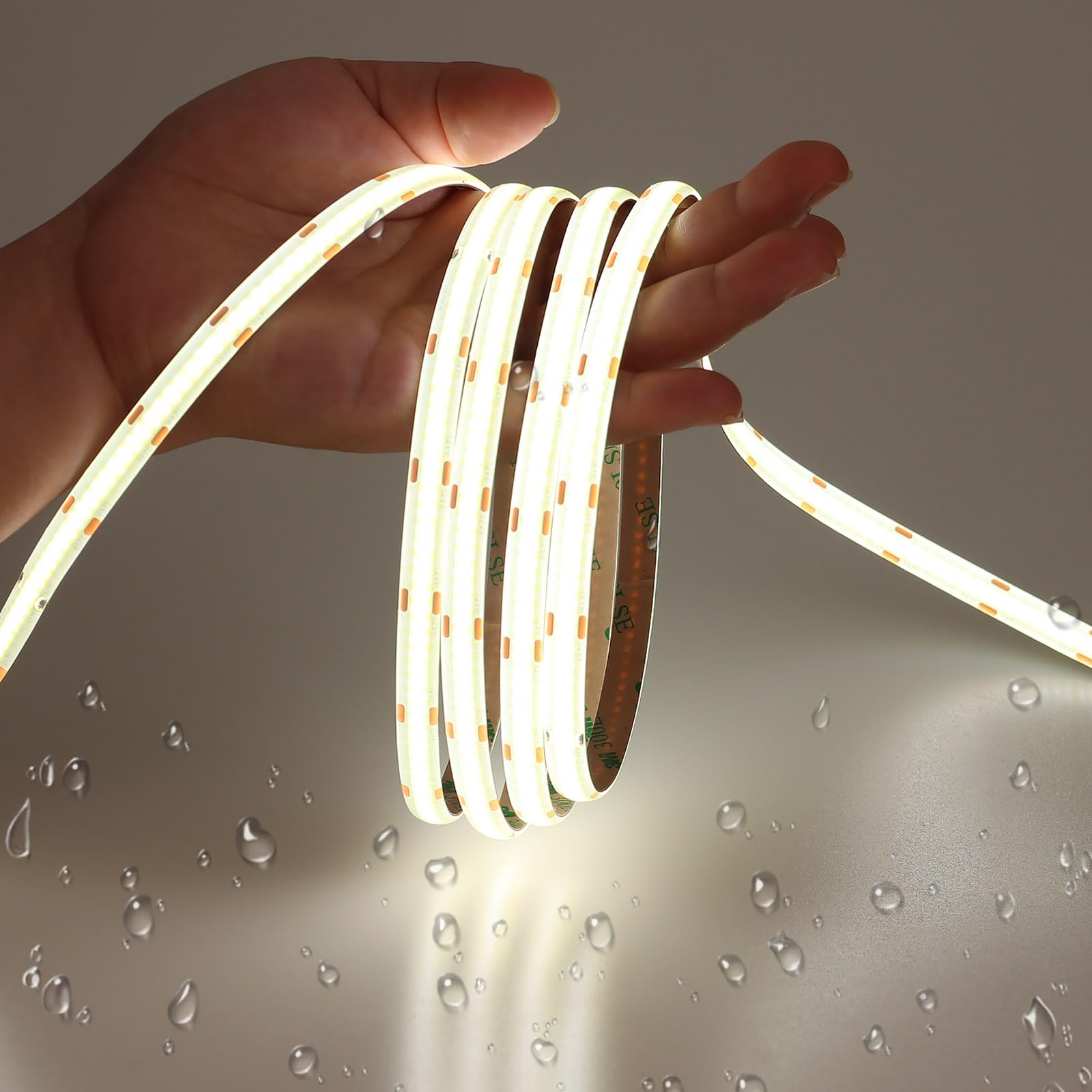 Amazon.com: JOYLIT 12V COB LED Strip Lights 20FT/6M IP65 Waterproof ...
