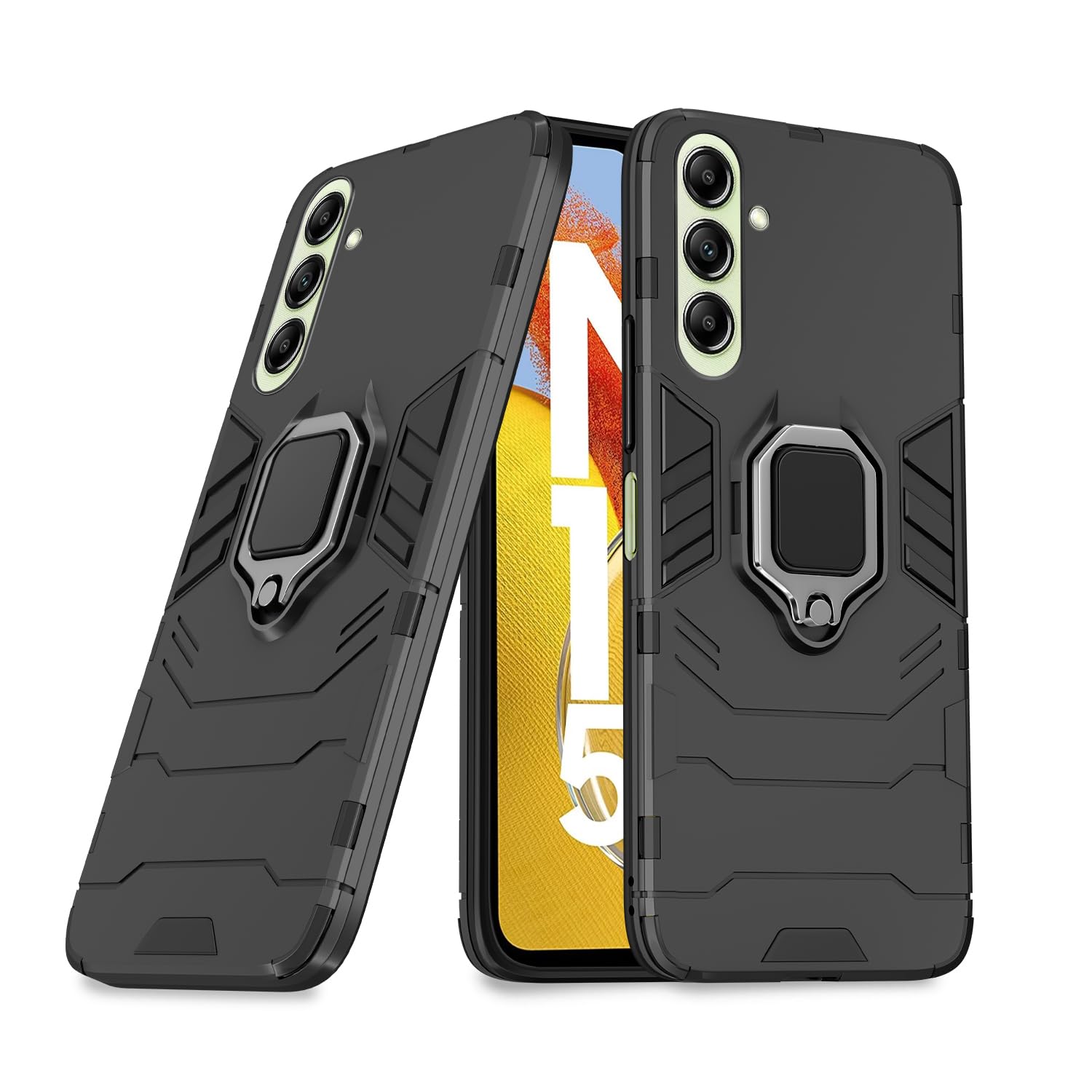 Pikkme Samsung Galaxy A14 5G Back Cover | D5 Tough Armor Bumper | 360 Protection Case | Ring ...