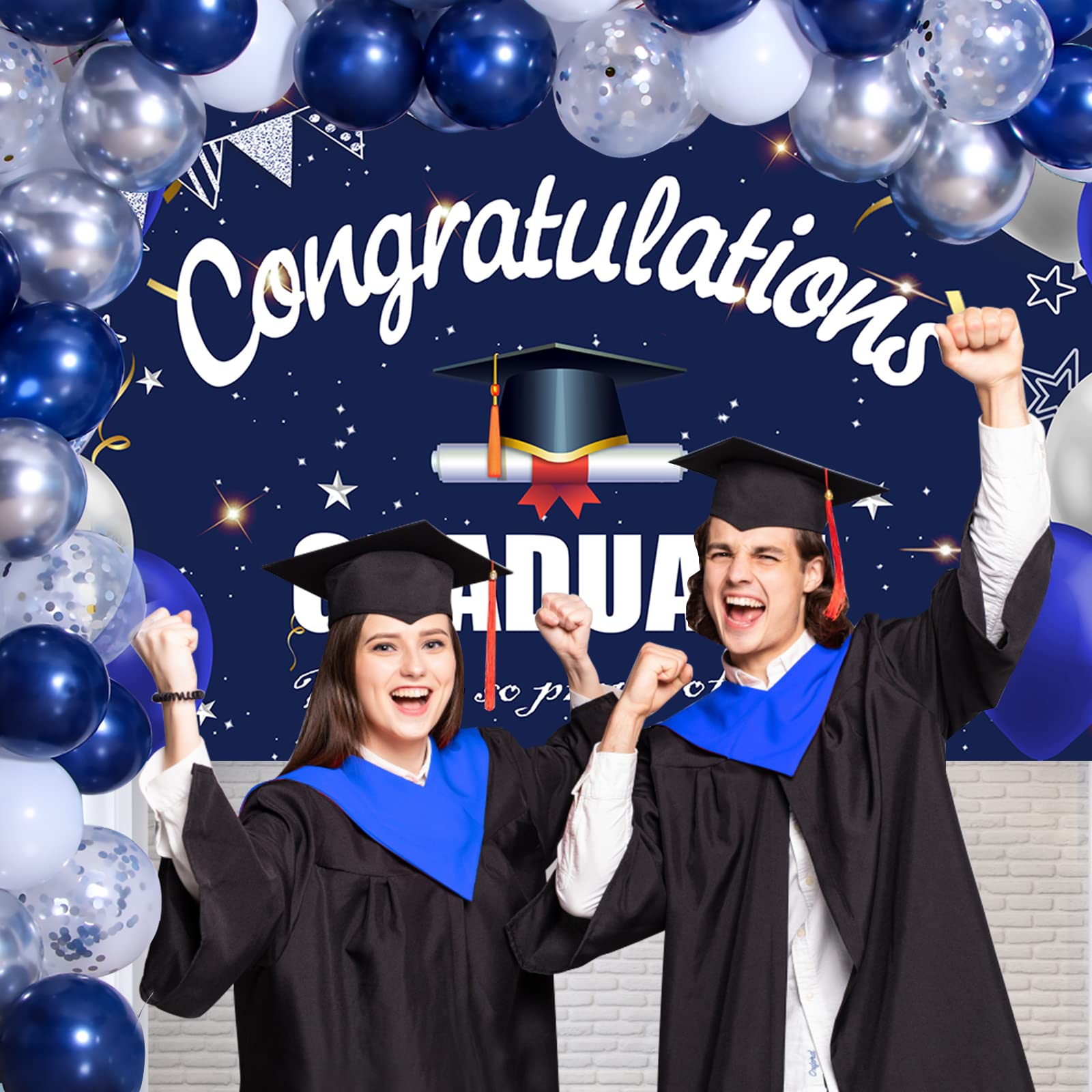 Blue Graduation Banners Graduation Banner 2022, Graduation Decoration,