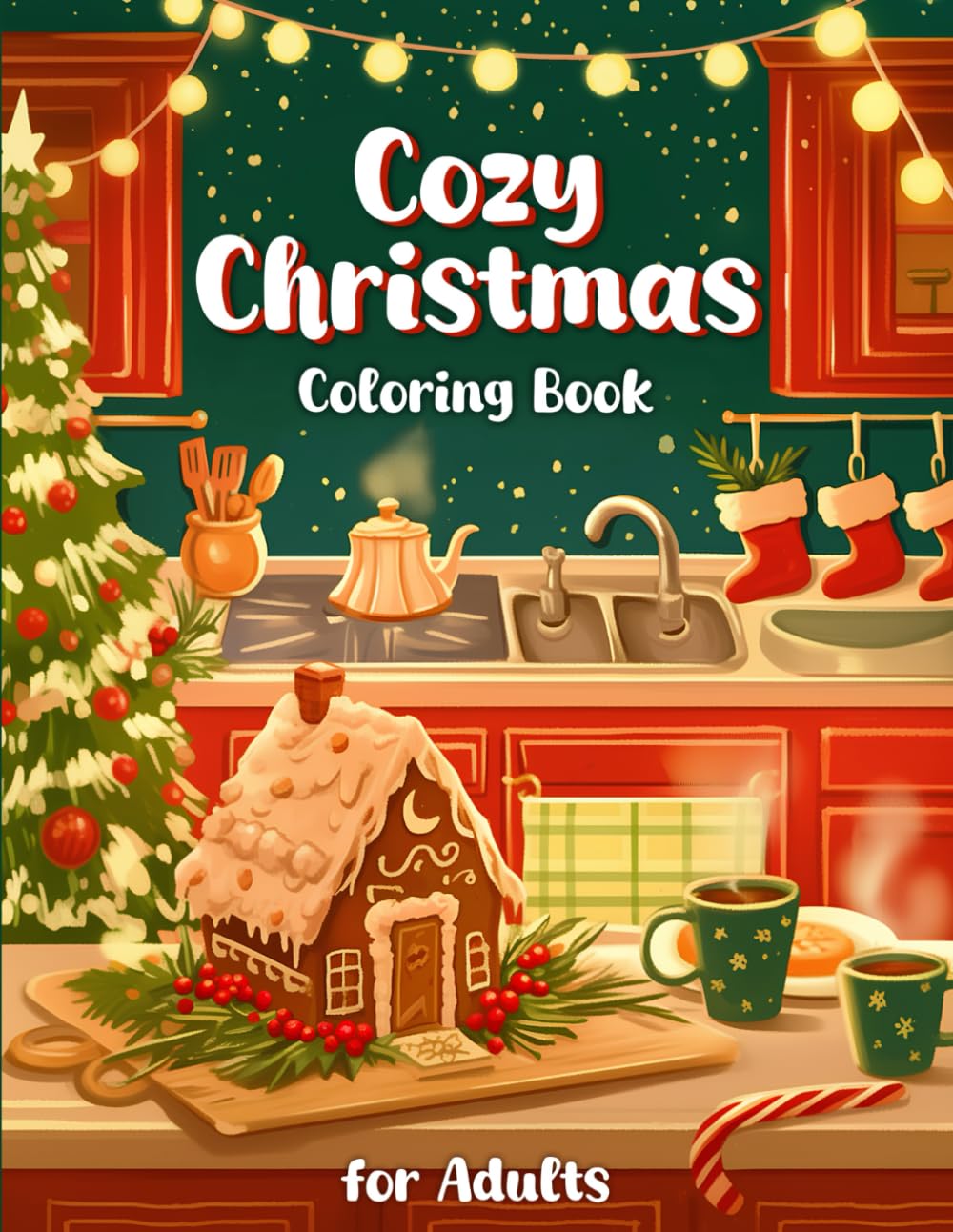 Amazon.com: Cozy Christmas Coloring Book for Adults: Celebrate with ...