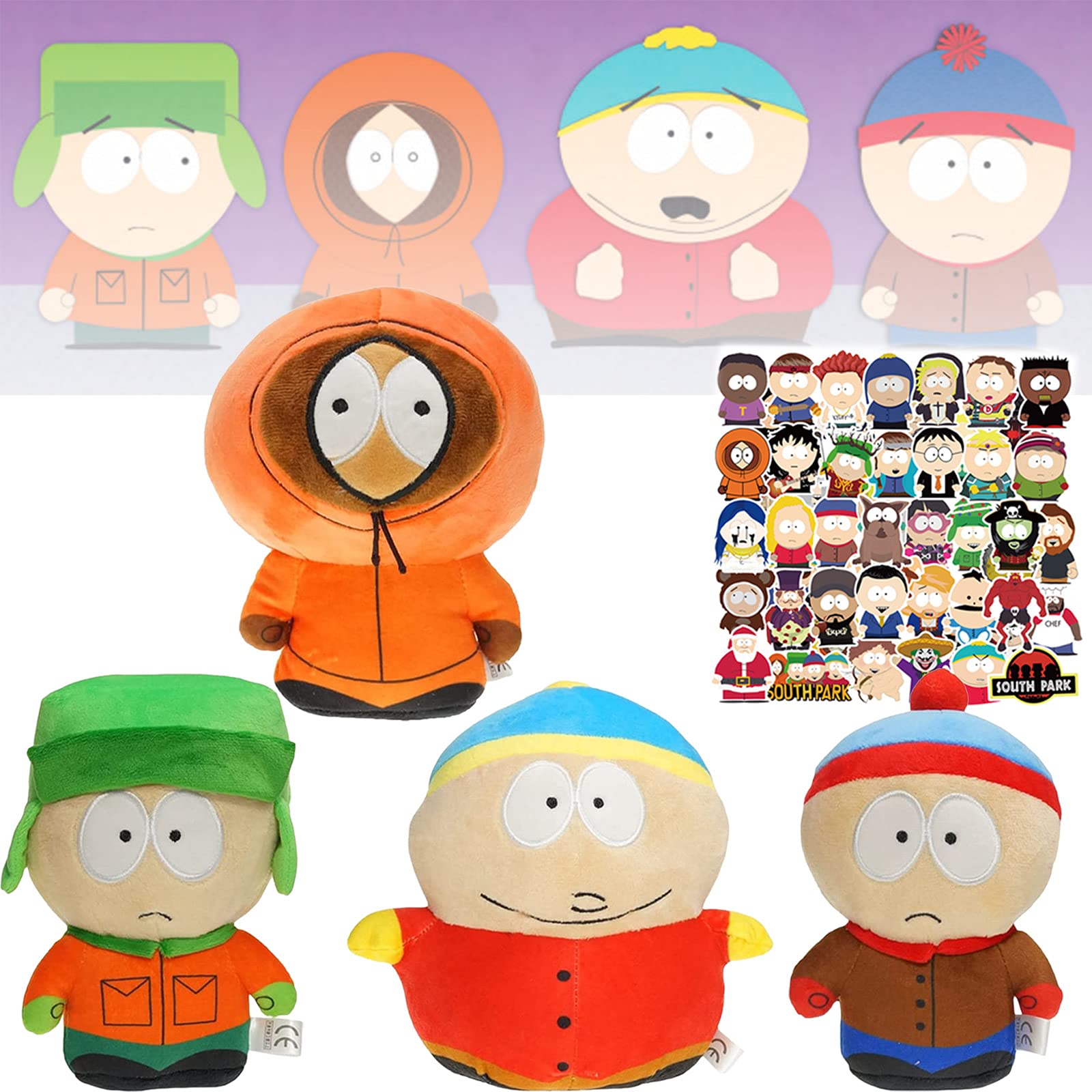 Buy UsFDfeh 4Pcs South Park Plushies, 7" South Park Plush Stan, South ...