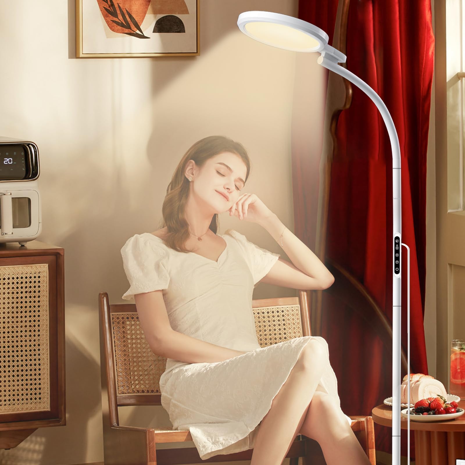 Amazon.com: Sunlamlux UV-Free Sun Light Therapy Lamp, 10000 Lux Floor ...