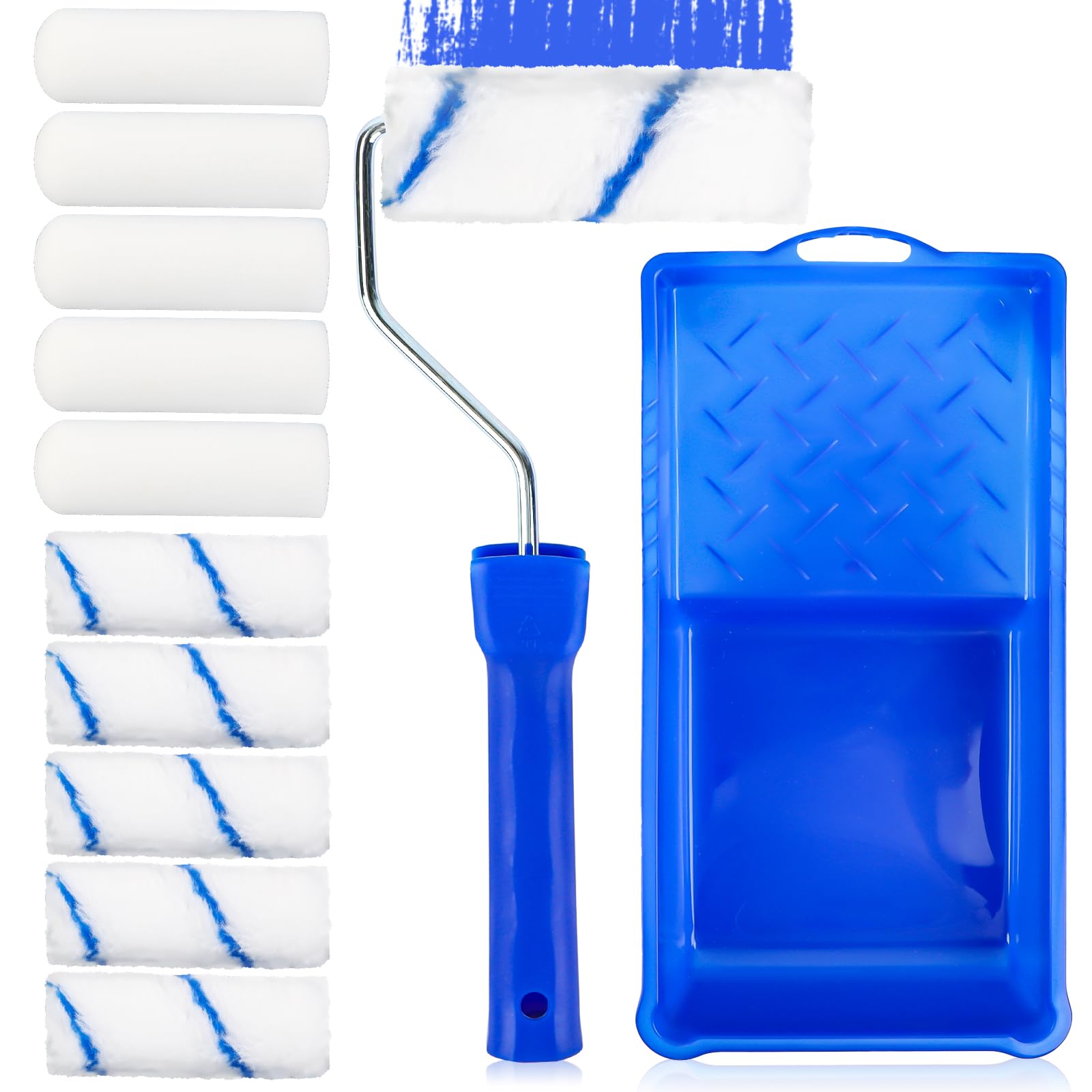 Klein Farbroller Set, 12 Stück Farbroller Pinse Malerrolle Malerset mit ...