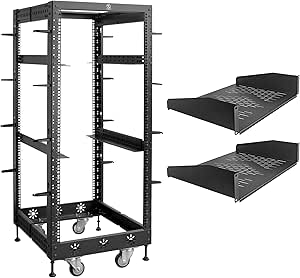 Amazon.com: RIVECO 25U 19” Adjustable Depth Server Rack and RIVECO 2 ...
