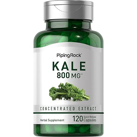 Amazon.com: Kale Extract Capsules 800mg | 120 Count | Kale Supplement ...
