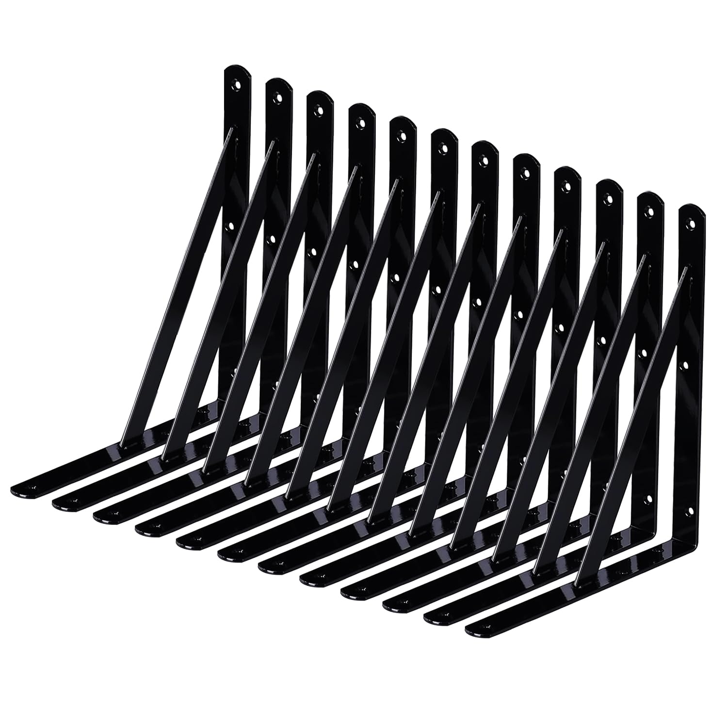 Snapklik.com : Shelf Brackets 12 Pack 11 Inch Heavy Duty Metal L ...