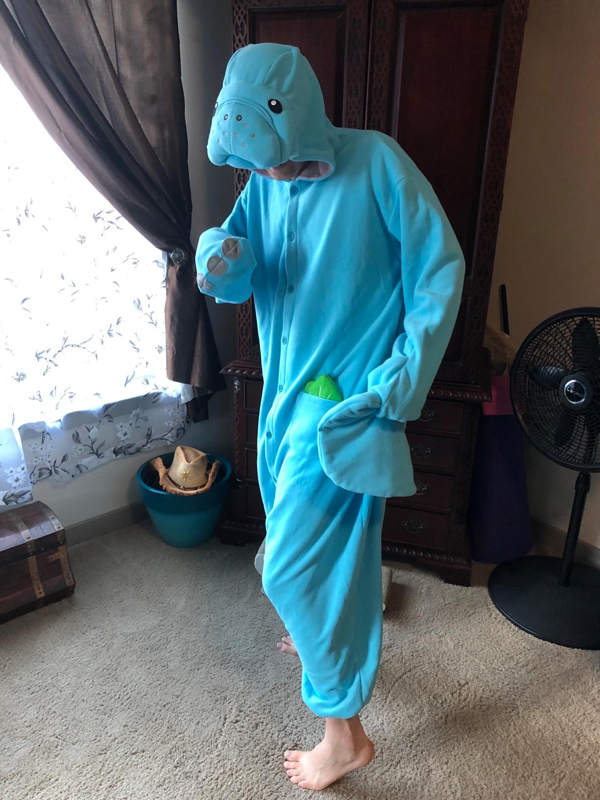 Amazon.com: SAZAC Manatee Kigurumi - Onesie Jumpsuit Halloween Costume ...