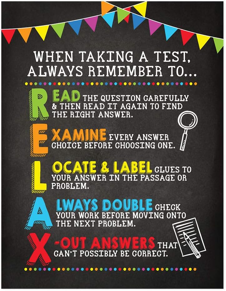 Amazon.com: Andaz Press Classroom Teacher Wall Art Decor Poster Signs ...