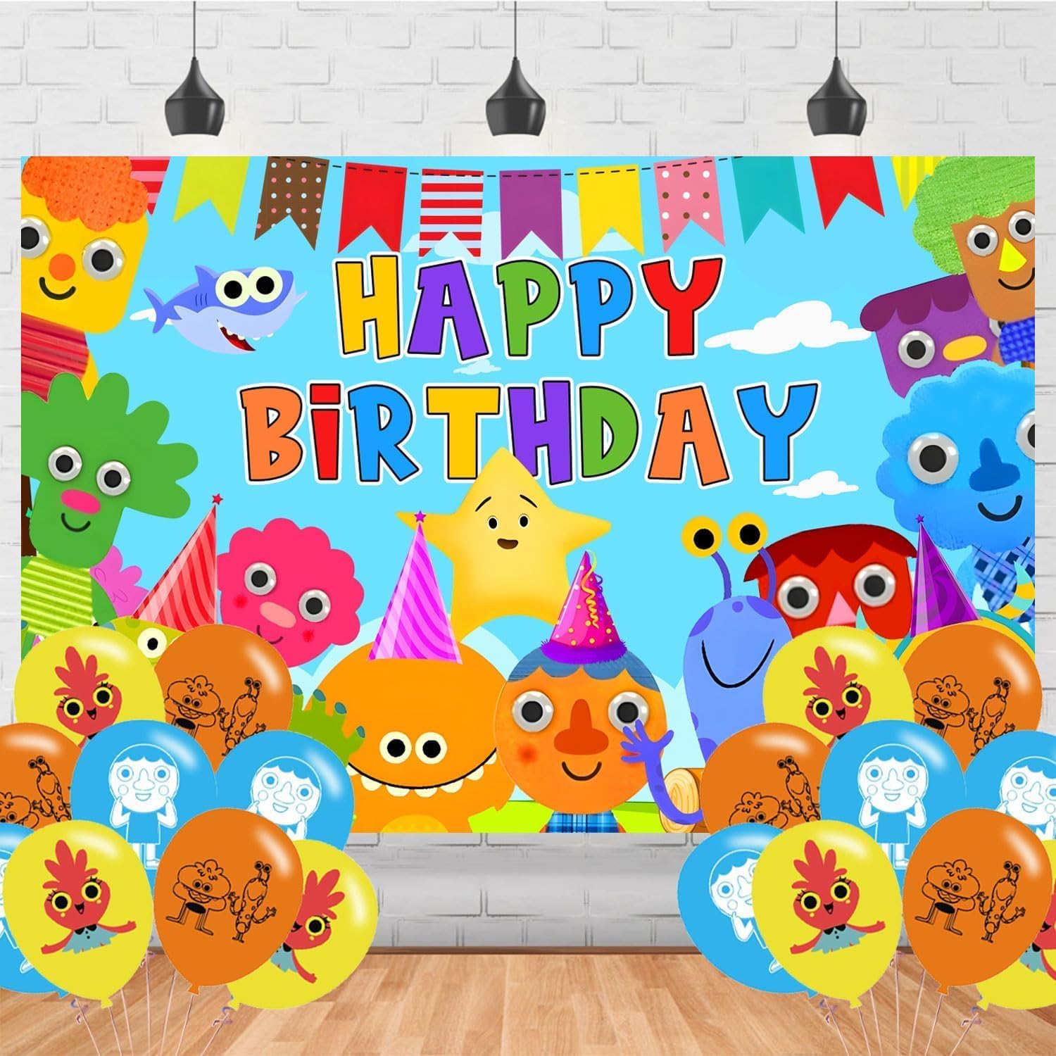Super Simple Songs Birthday Party Backdrop,Super Simple Songs Birthday ...