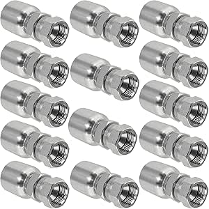 Amazon.com: Cplbrb 14 Pack 1/2" Hose x 1/2" JIC 37° Hydraulic Hose Fittings with Protection ...