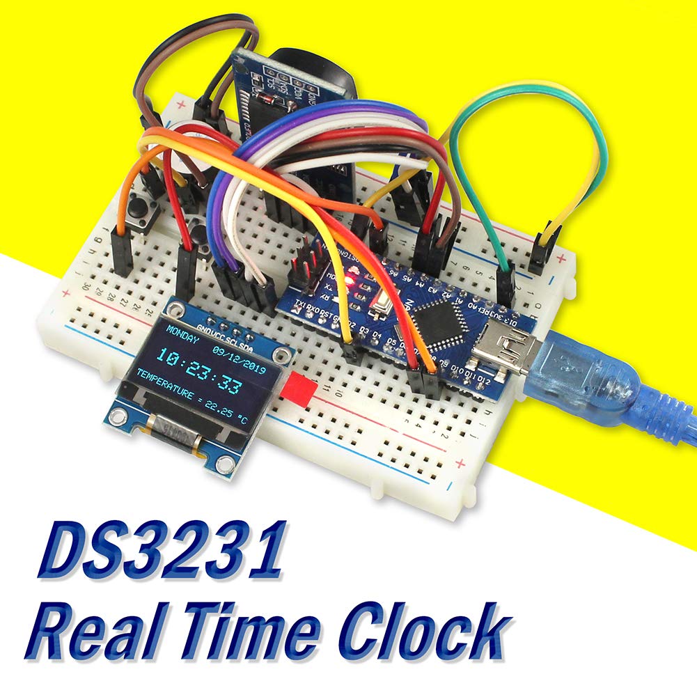 Buy WayinTop Real Time Clock Kit with Tutorial for Arduino, DS3231 AT24C32 Clock Module + Micro ...