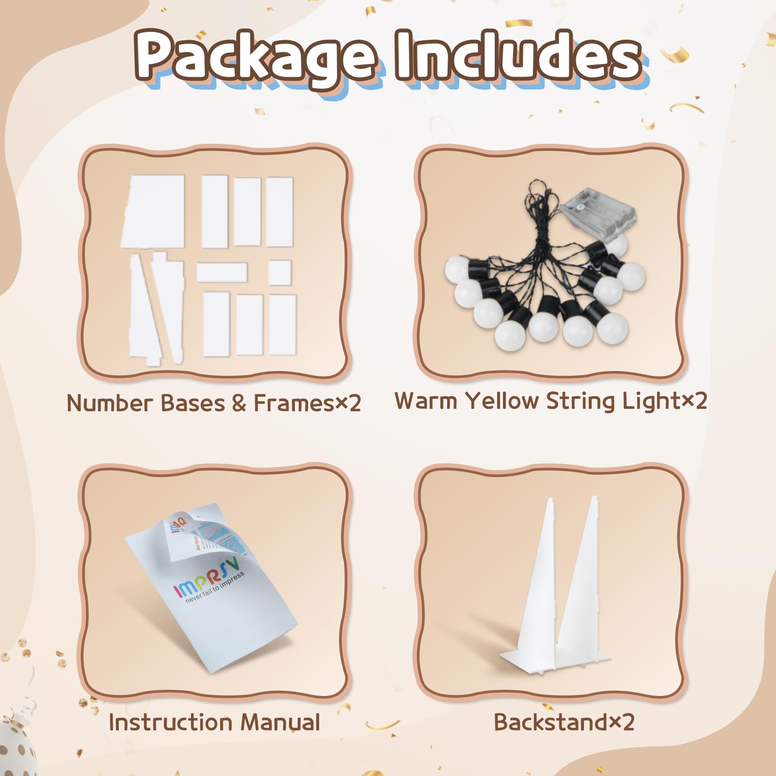 Snapklik.com : Imprsv 4FT Marquee Numbers 30 Light Up Number 30th ...