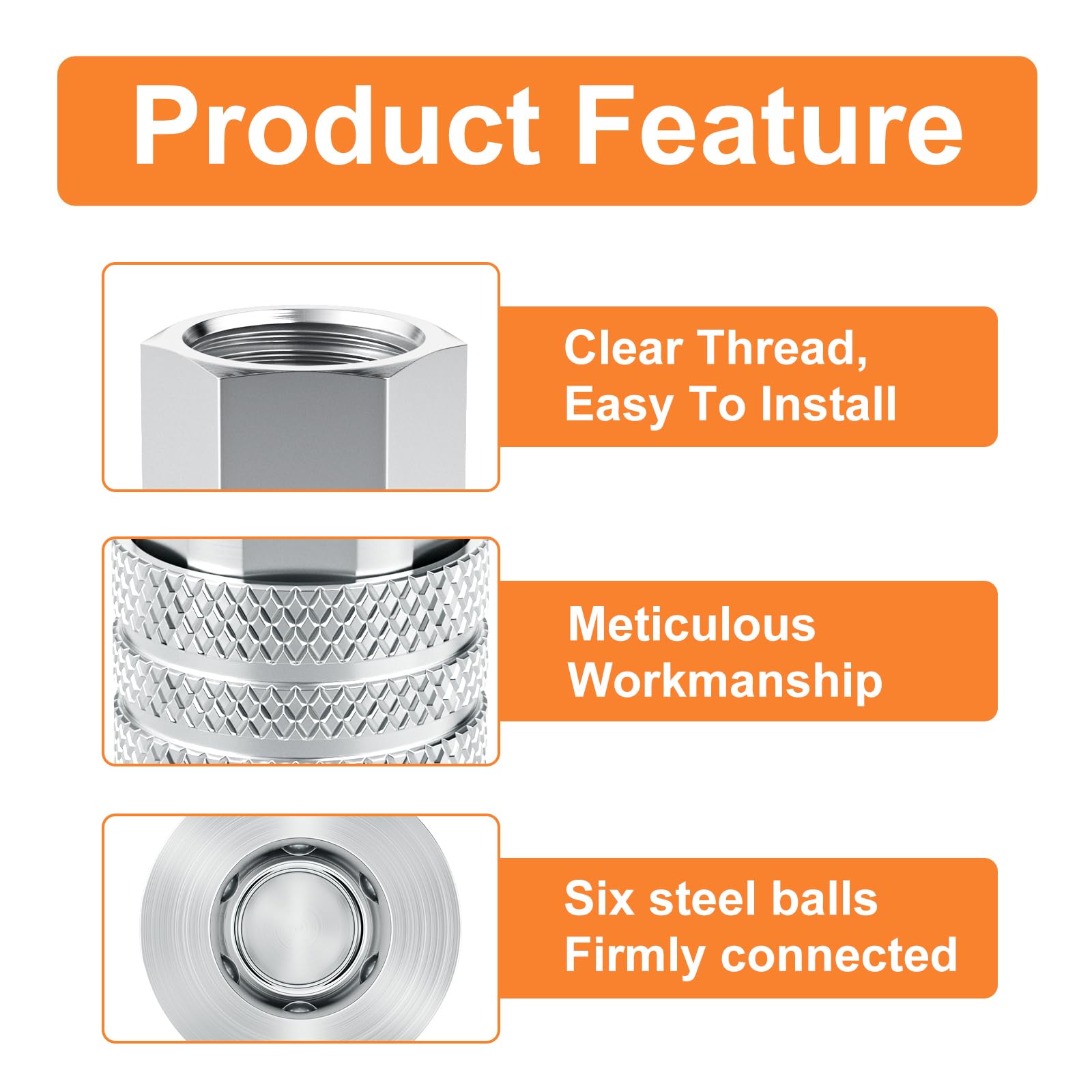 Snapklik.com : GASHER 2PCS 1/2-Inch Female Quick Connect Air Coupler
