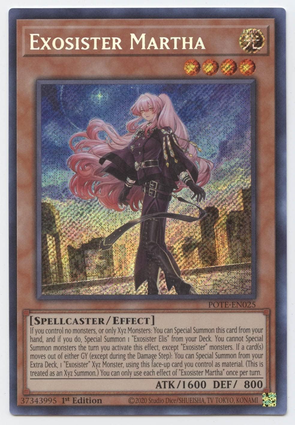 Exosister Martha - POTE-EN025 - Secret Rare - 1st Edition : Amazon.co ...