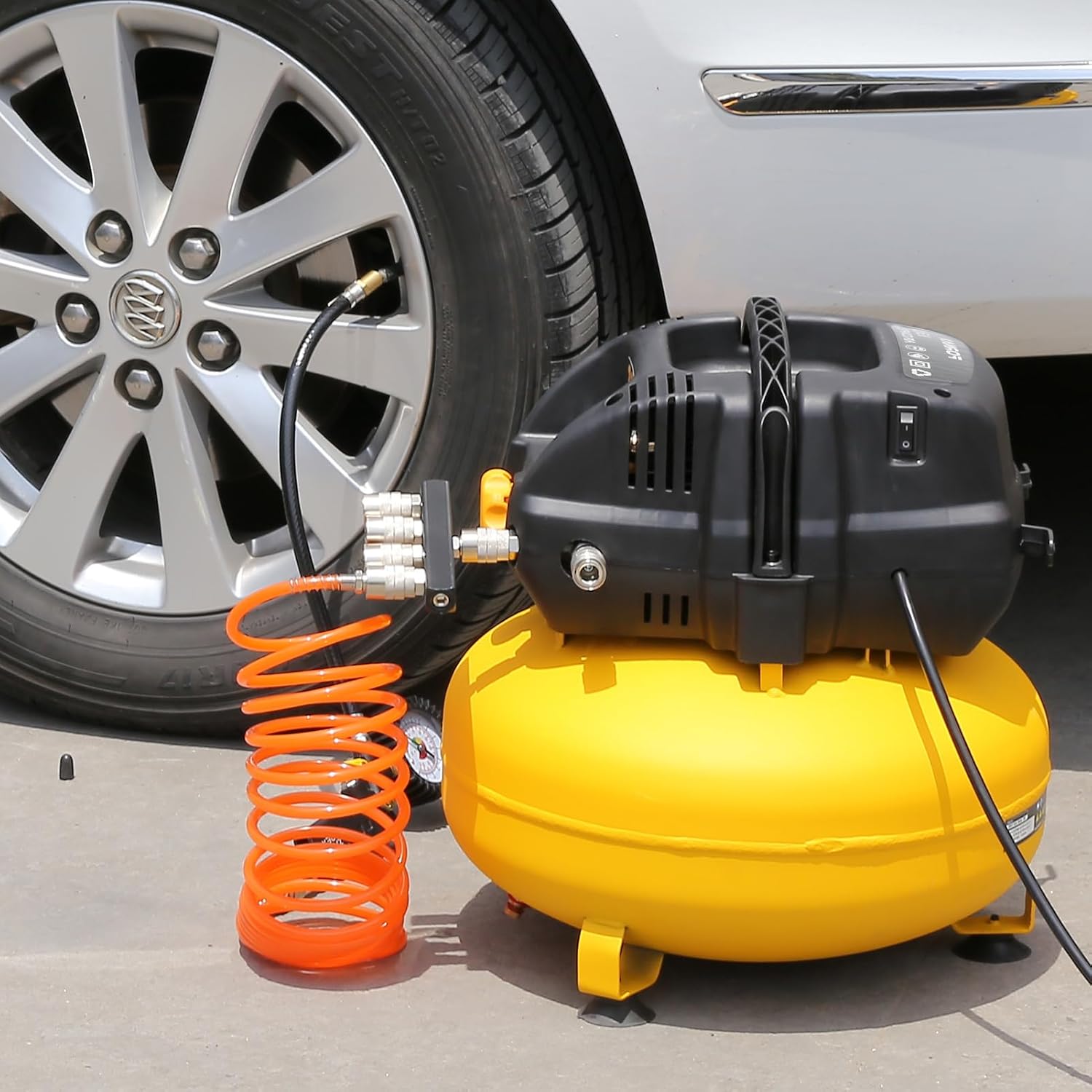FORNAX Pancake Air Compressor with two couplers, 6 Comoros | Ubuy