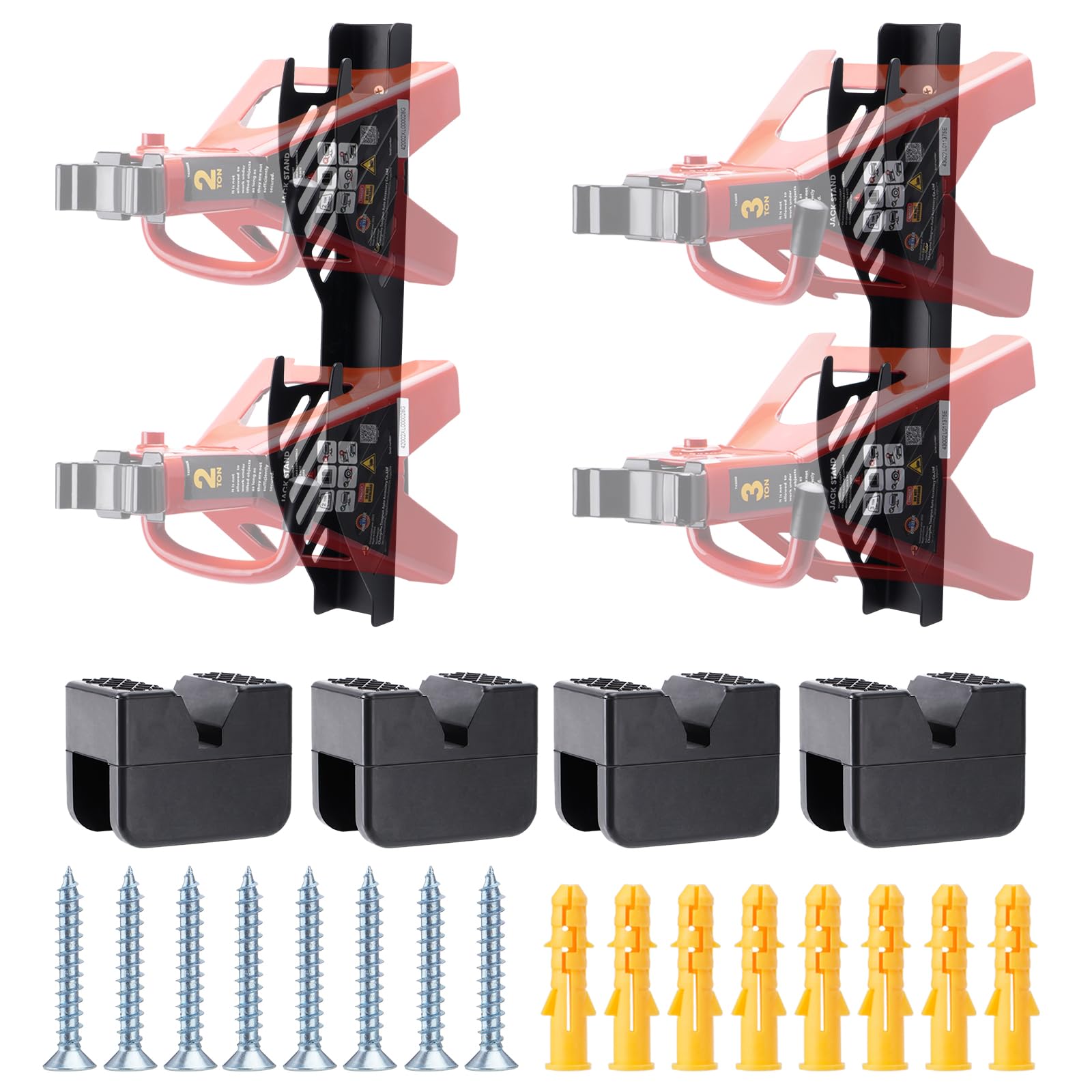 Amazon.com: Racewill 2 Pack Jack Stand Holder (Fits 2 & 3 Ton Jack ...