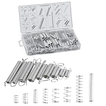 200 Pieces Springs Assortment Compression Spring,Zinc Plated Steel ...