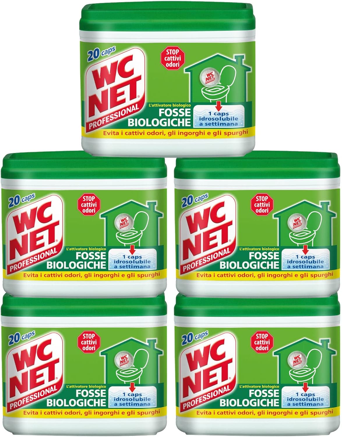 Wc Net Professional - Fosse Biologiche, Capsule Idrosolubili per WC ...