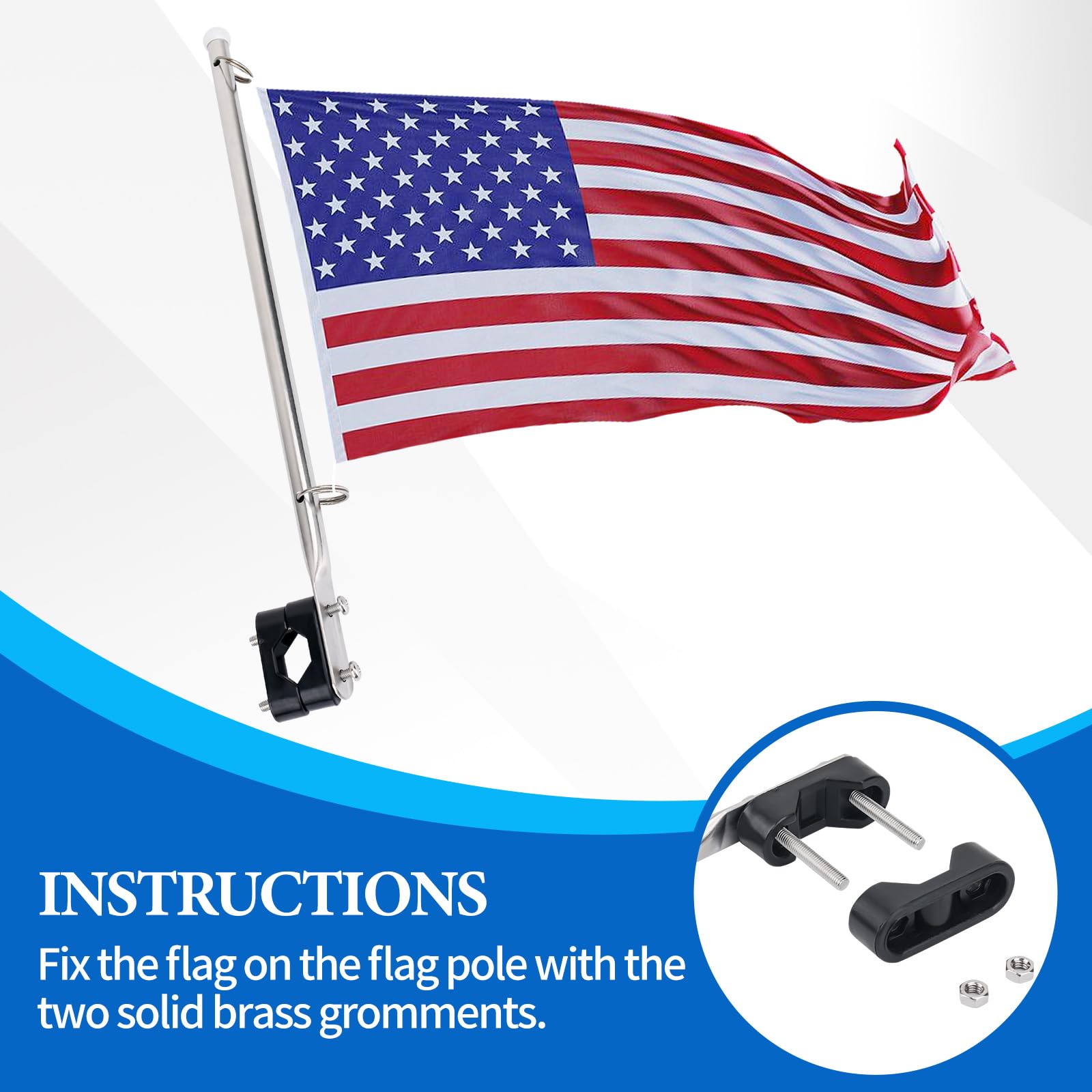 Snapklik.com : Universal Boat Flag Marine 12"x22"