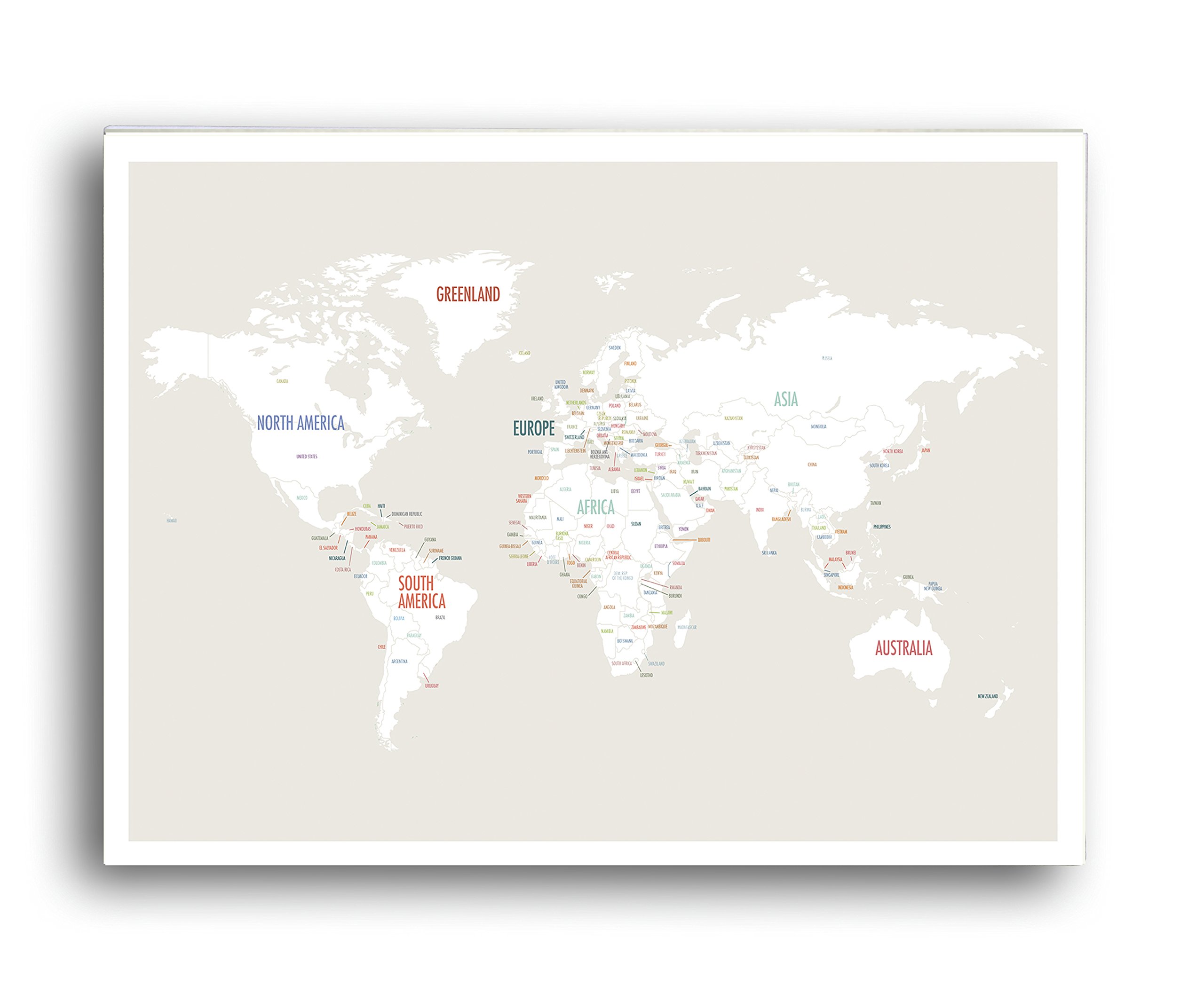 Beautiful World Map Poster