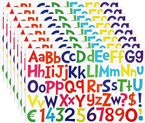 Amazon.com: TaoBary 544 Pcs 2 Inch 16 Sheets Large Letter Stickers ...