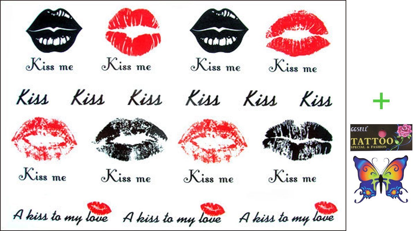Kiss Print Tattoos