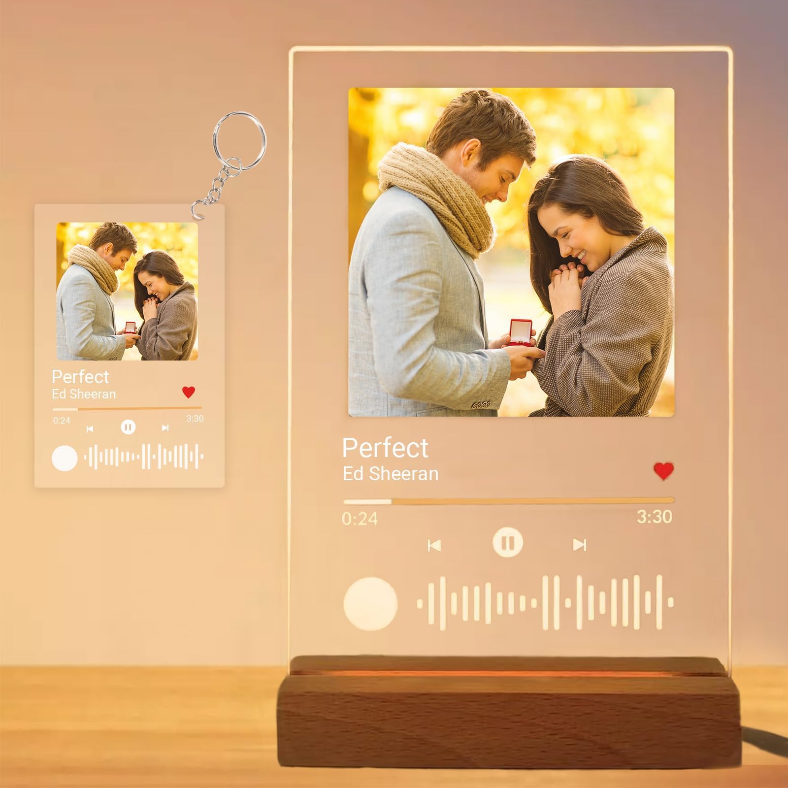 Amazon.com: Custom Photo Song Plaque-Custom Acrylic Song Plaque ...