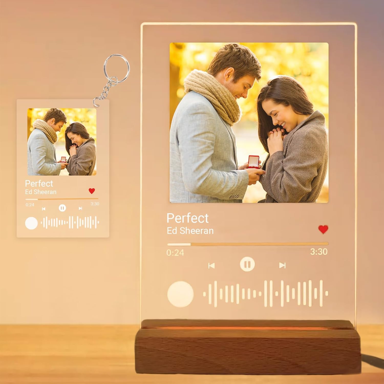 Amazon.com: Custom Photo Song Plaque-Custom Acrylic Song Plaque ...