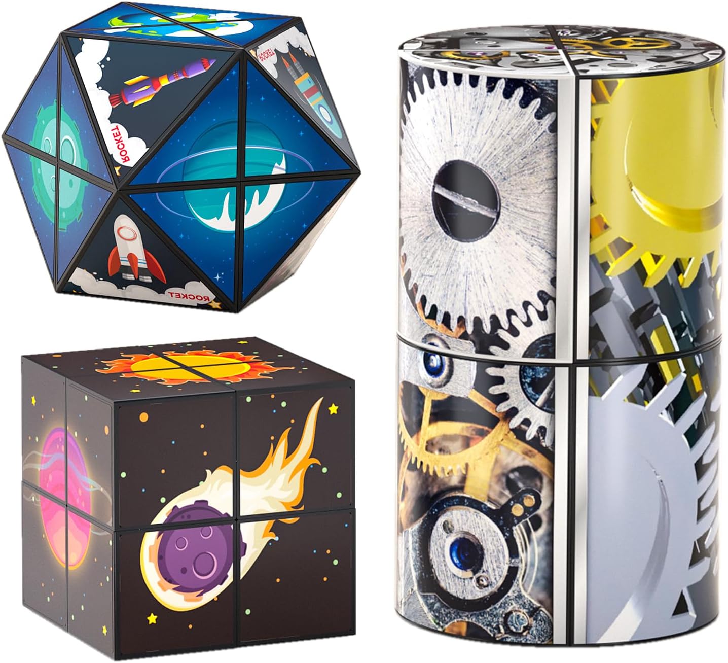 Amazon.com: SNAEN Magnetic Magic Cube Set, Infinity Cube 3D Puzzle ...