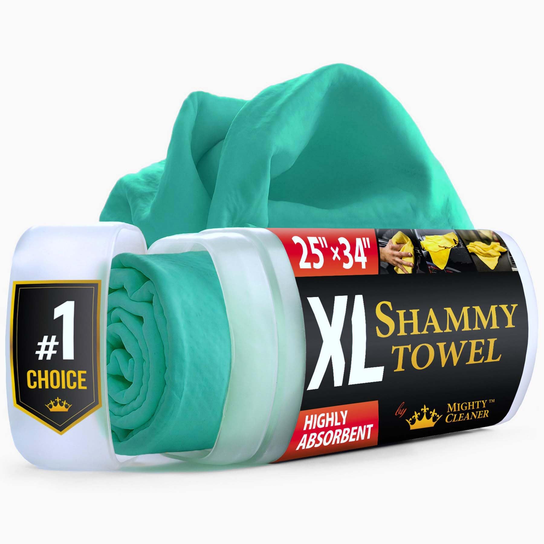 Amazon.com: Premium XL Shammy Towel - Super Absorbent Chamois Towel ...