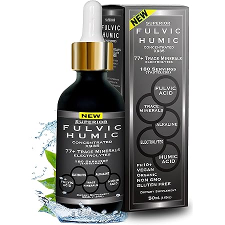 Amazon.com: Inner Vitality Fulvic Humic Mineral Blend Trace Elements Vitamins and Amino Acids ...