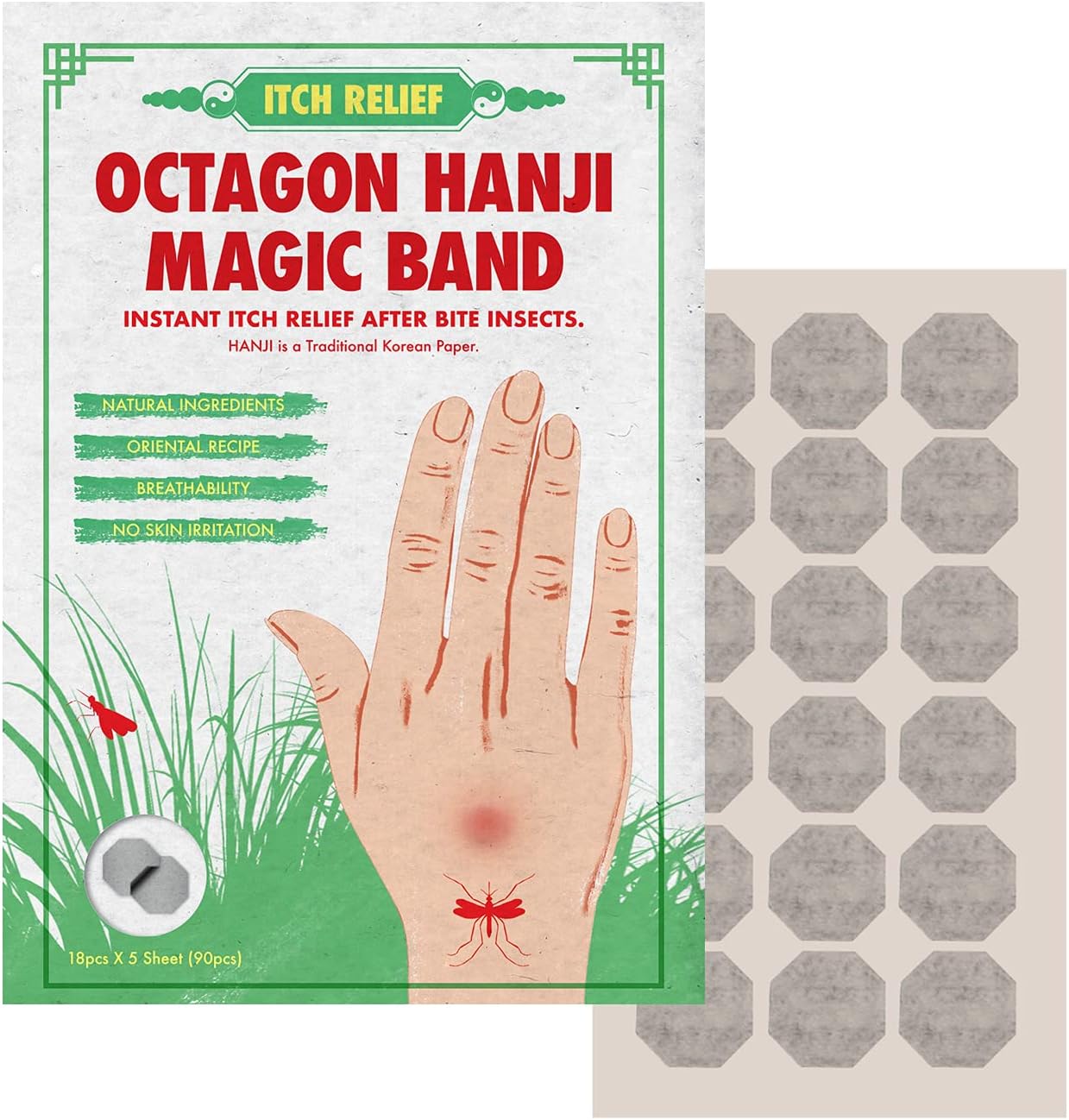 Amazon.com: INISWILL Bug Bite Itch Relief Patch - (270pcs) Octagon ...