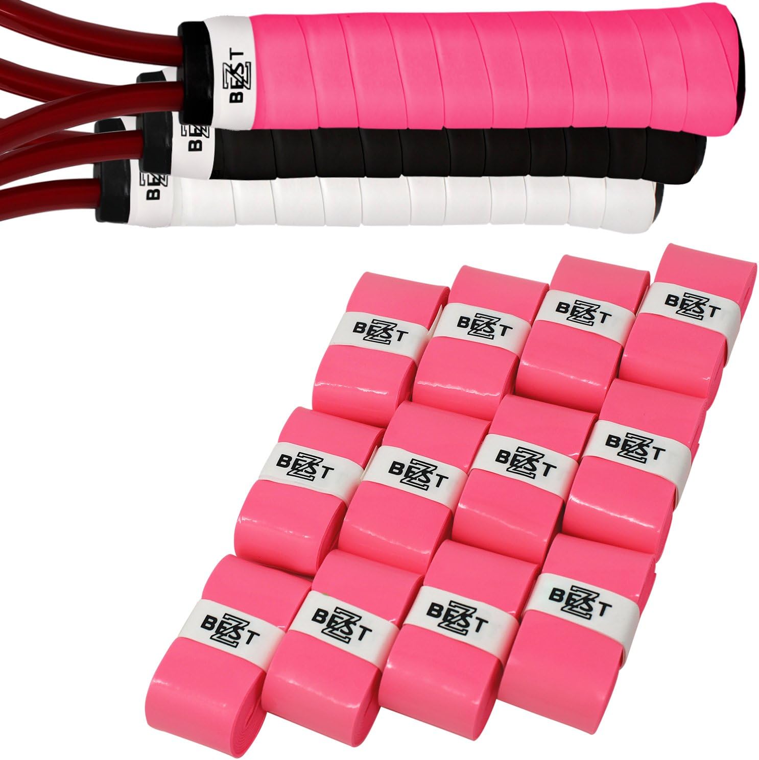 Amazon.com : Z Best Tennis Racket Grip Tape Overgrip (12 Pack) Wrap for ...