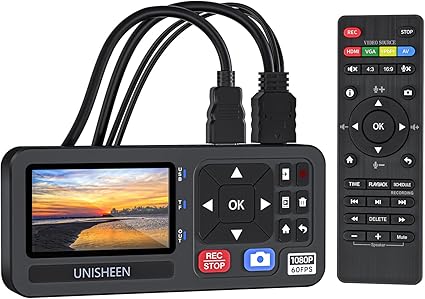Amazon.com: UNISHEEN HD Video Capture Box 1080P 60FPS Video to Digital ...