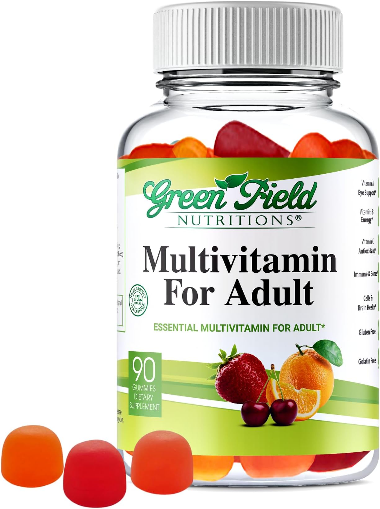 Amazon.com: Greenfield Nutritions Halal Multivitamins for Adults | 90 ...