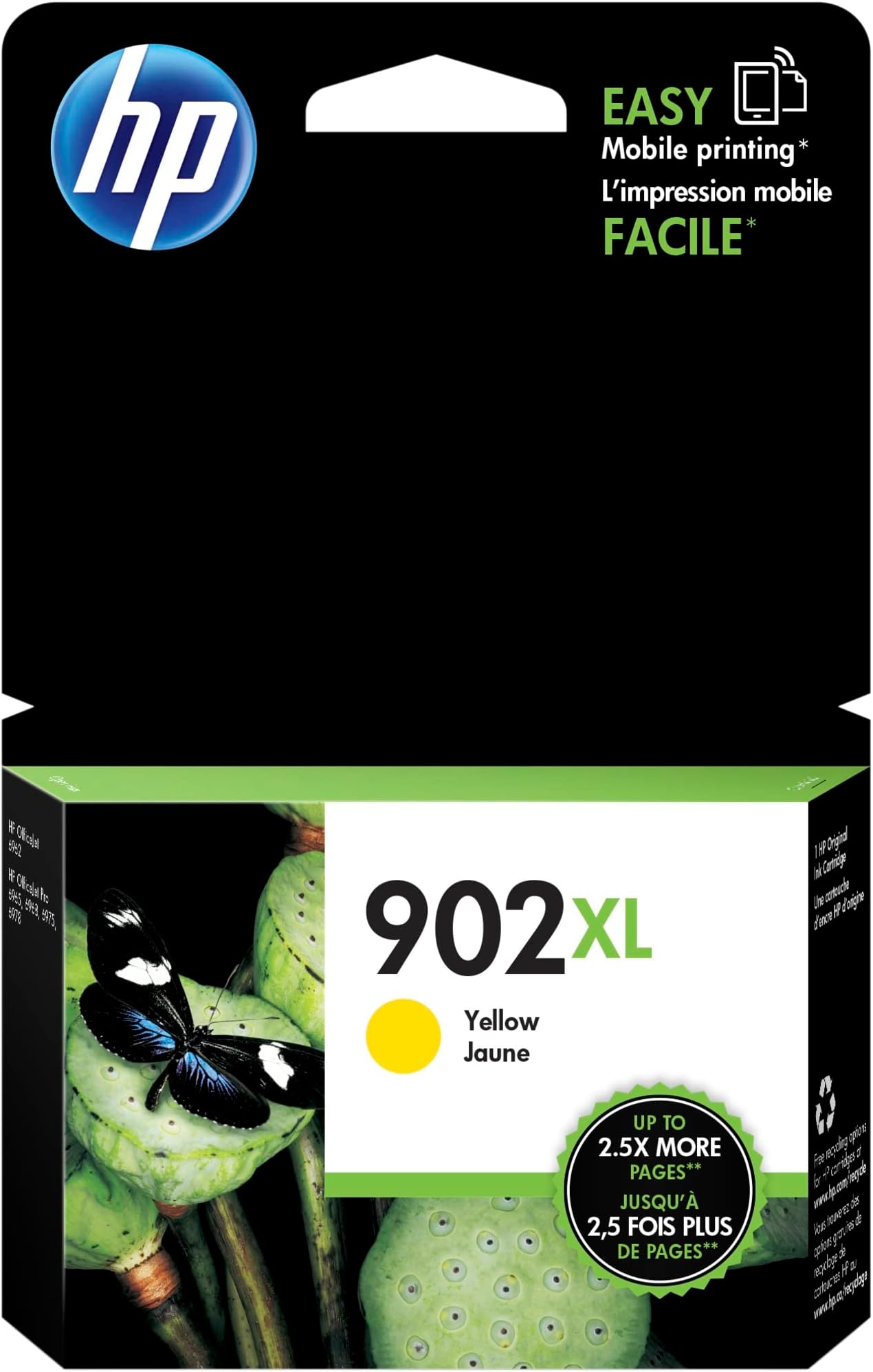 Original HP 902XL Yellow High-yield Ink Cartridge | Works with HP ...