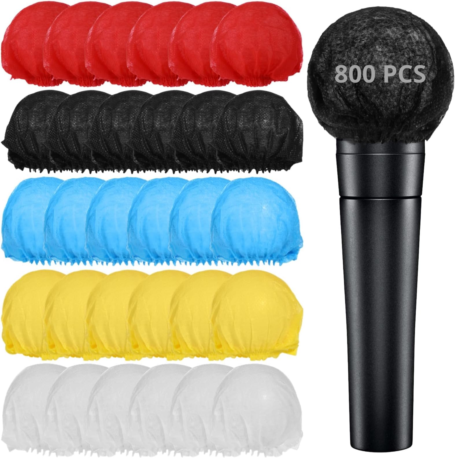 Amazon.com: 800 Pcs Disposable Microphone Covers, Non-woven Handheld ...