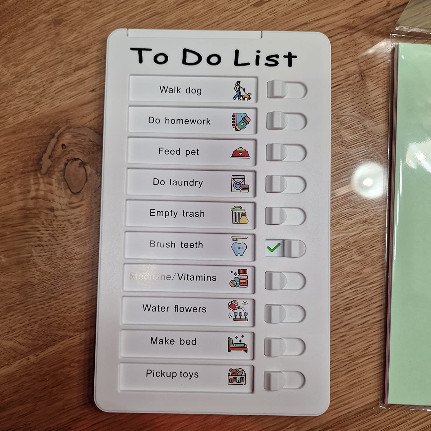 Checklisten-Tafel Aufgabenliste zum Aufkleben, wiederverwendbares ...