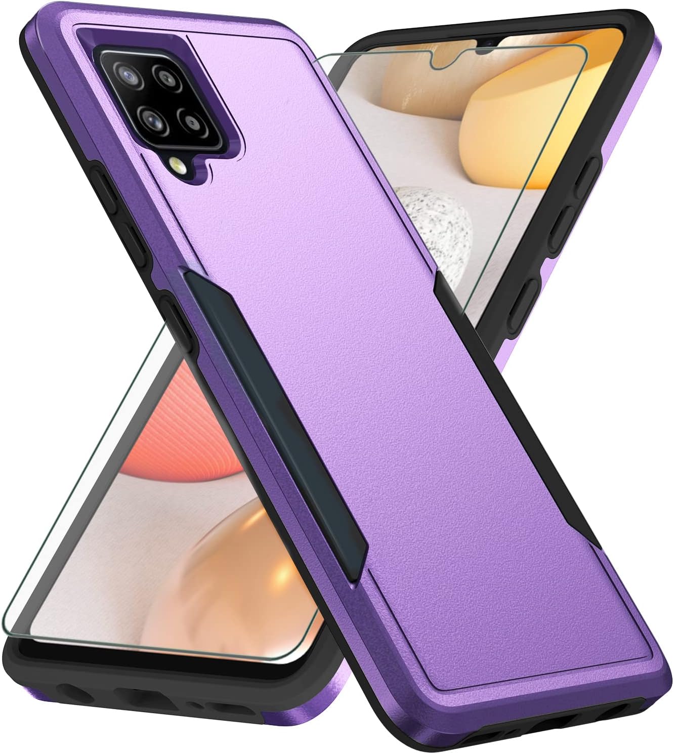 Amazon.com: Asuwish Phone Case for Samsung Galaxy A42 5G with Tempered ...
