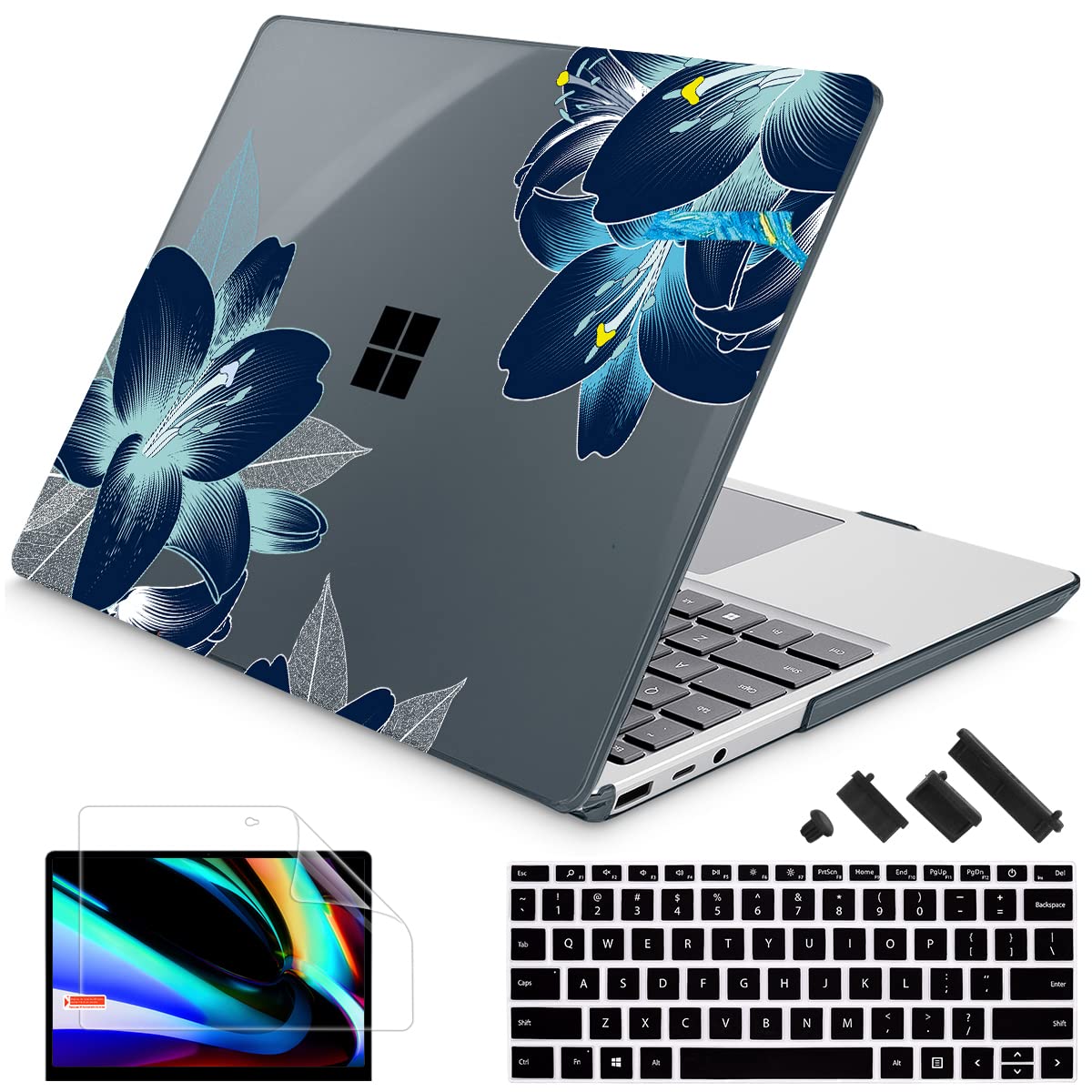 Mektron Designed 15" Microsoft Surface Laptop 3/4/5 Case 2019/2021/2022 ...